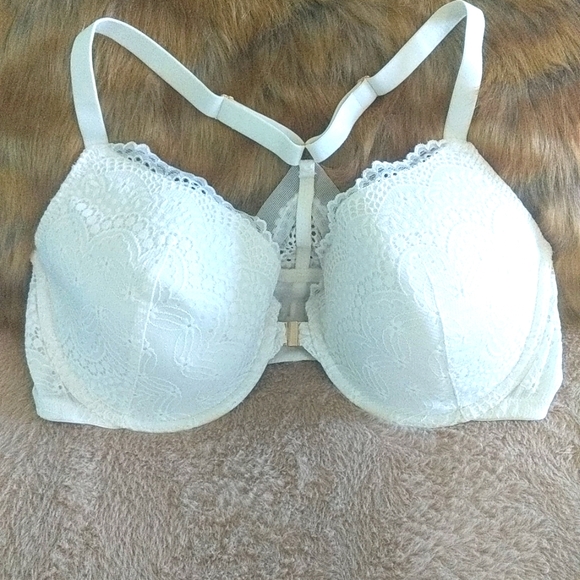 Auden | Intimates & Sleepwear | Auden Lace Plunge Pushup Racerback Bra ...